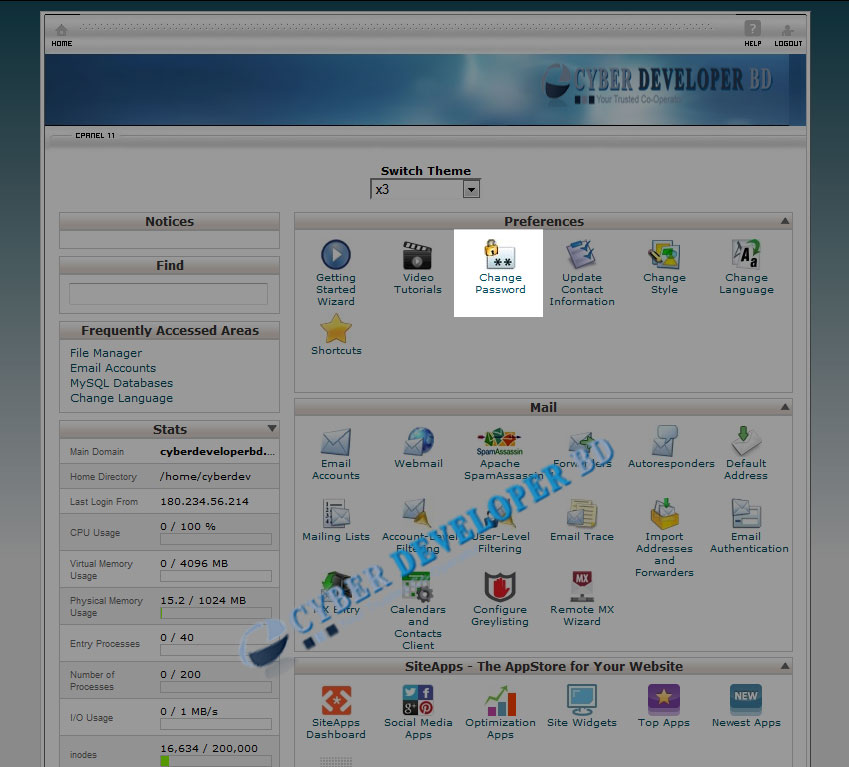 cpanel-pass2 - Cyber Developer BD Support Portal